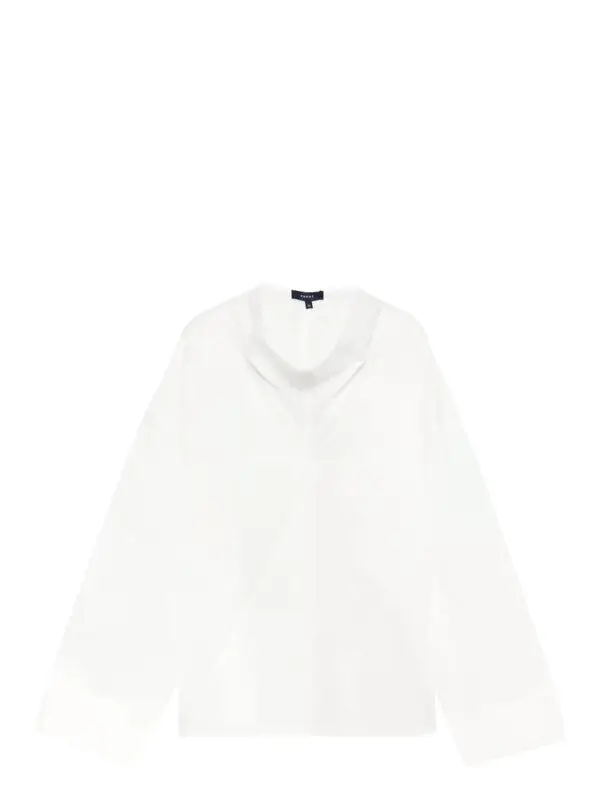 Soeur Umea Funnel-neck Blouse - White
