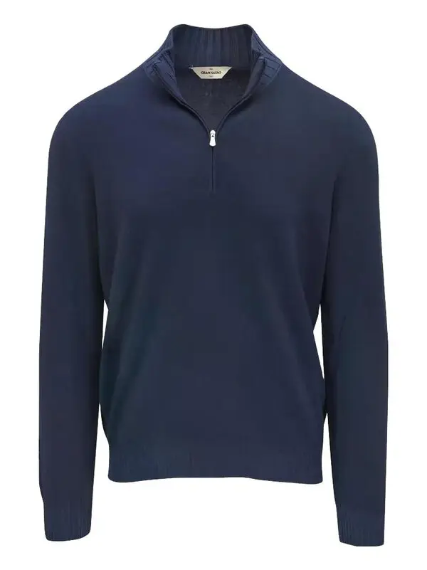 GRAN SASSO Half-zip Top - Blue
