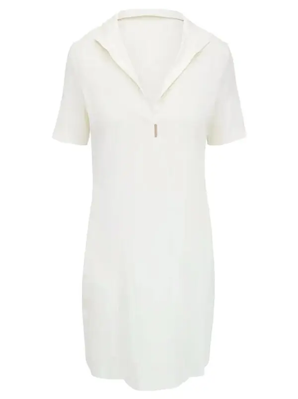PETER COHEN Paola Collared Mini Dress - White