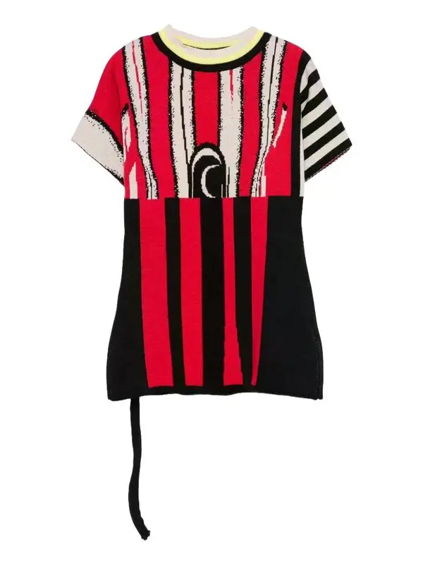 Ottolinger Striped Knit T-shirt - Red
