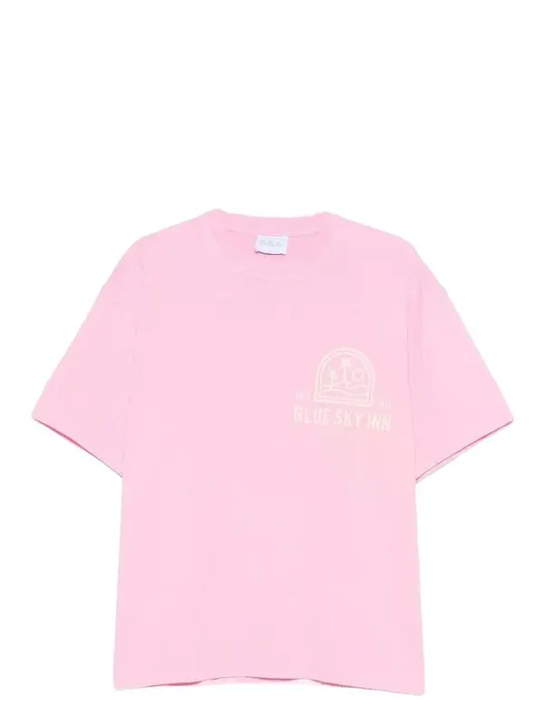BLUE SKY INN Logo Resort T-shirt - Pink