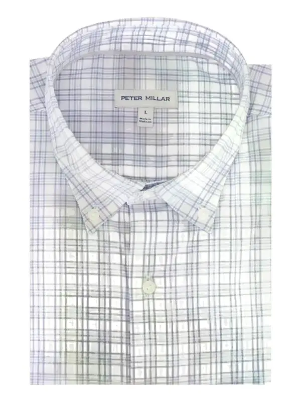 Peter Millar Checked Shirt - White