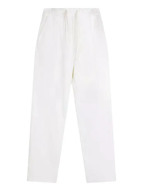 PANAMA ROUTE Drawstring Track Pants - White