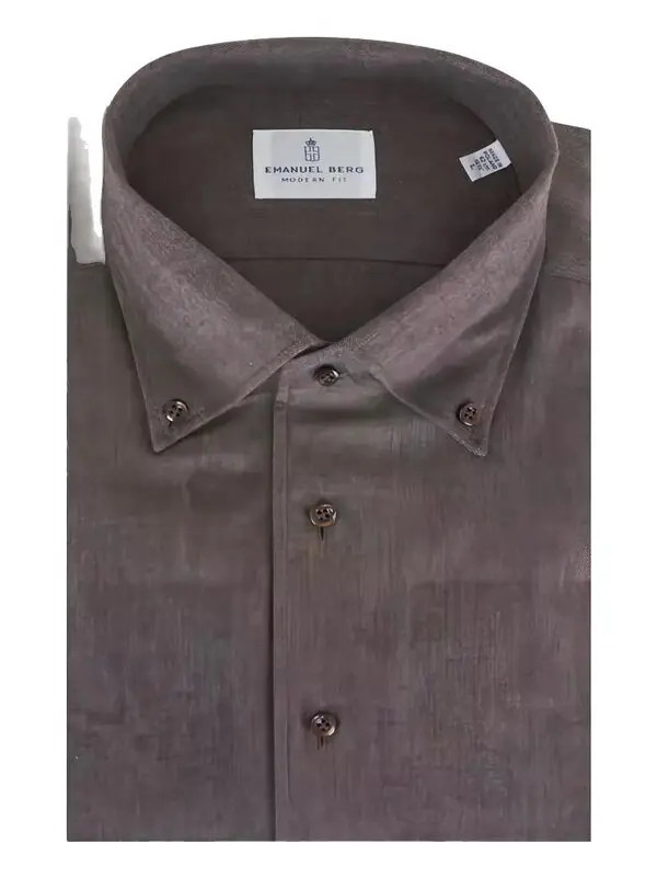 EMANUEL BERG Buttoned Shirt - Brown