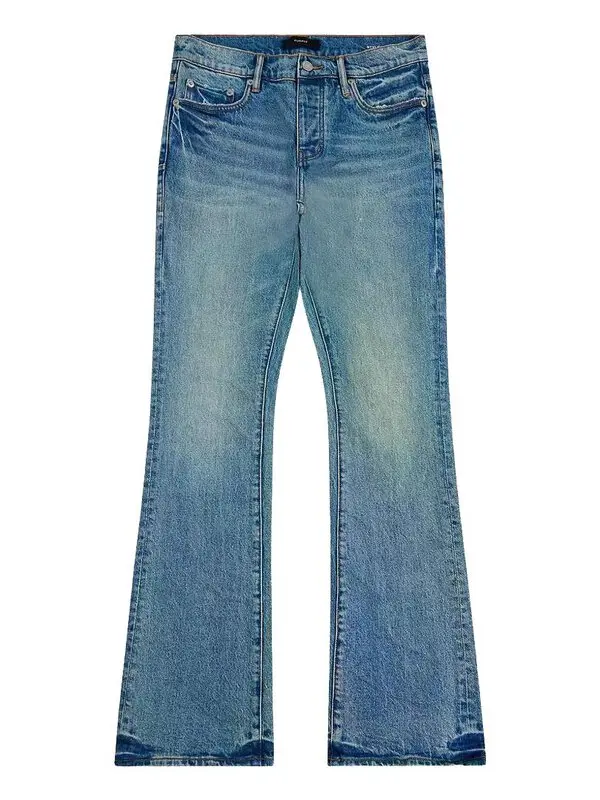 PURPLE BRAND Worn Flare Jeans - Blue
