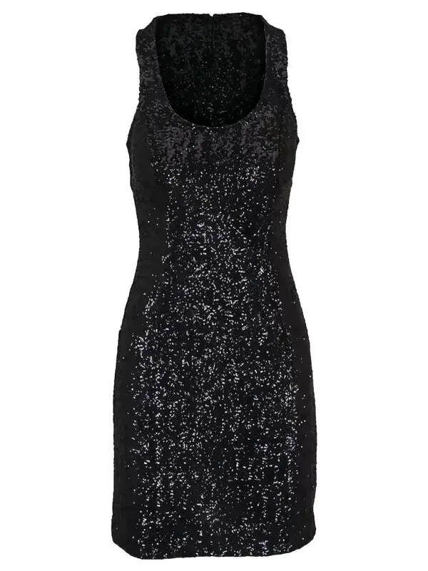 Michael Kors Sequin-embellished Mini Dress - Black