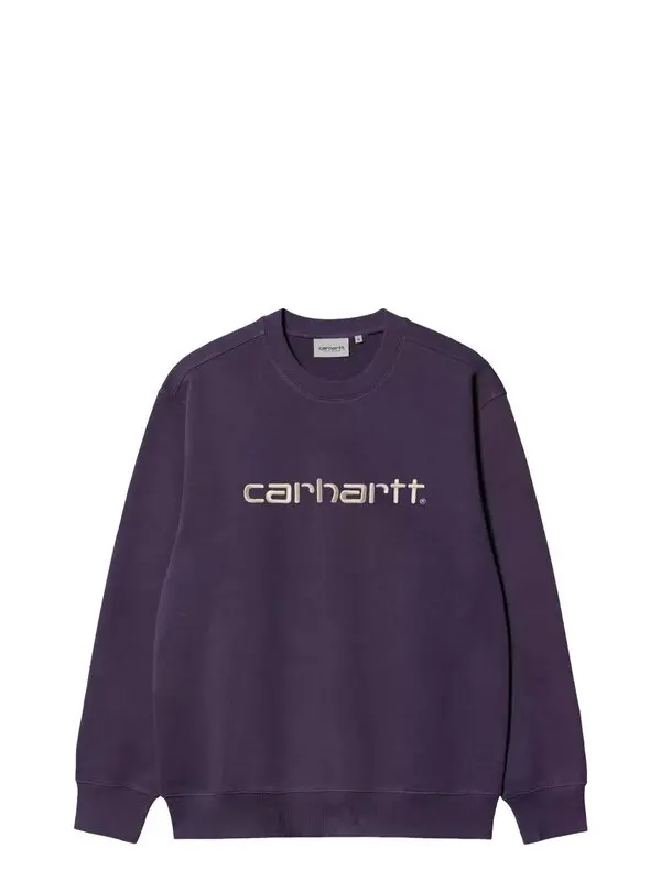 Carhartt Work In Progress Logo-embroidered Sweatshirt - Purple