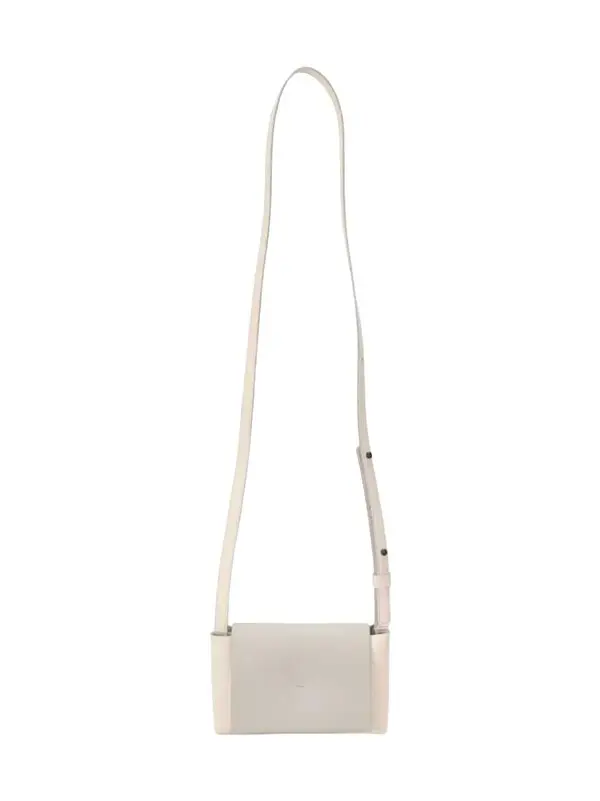 Zucca Leather Shoulder Bag - Neutrals