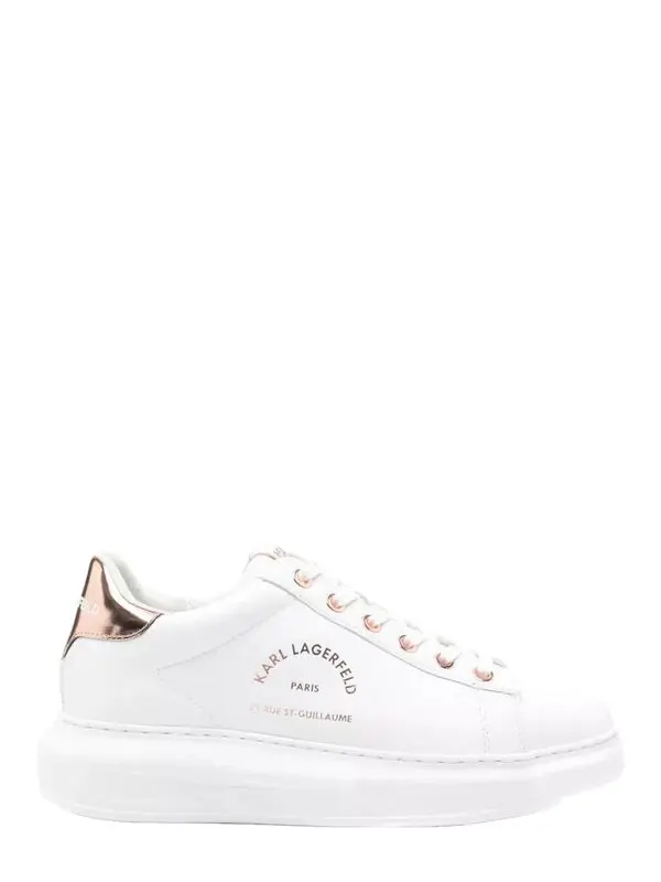 Karl Lagerfeld Kapri Leather Sneakers - Neutrals