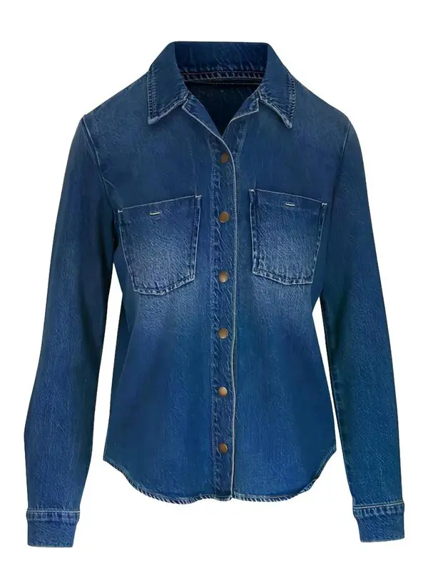 L'Agence Isla Denim Shirt - Blue