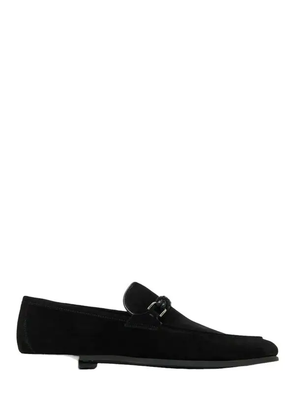 Magnanni Braided-strap Loafers - Black