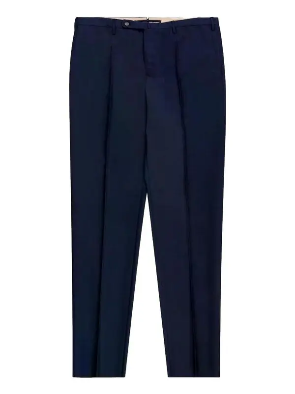 SLOWEAR Pleated Wool Trousers - Blue