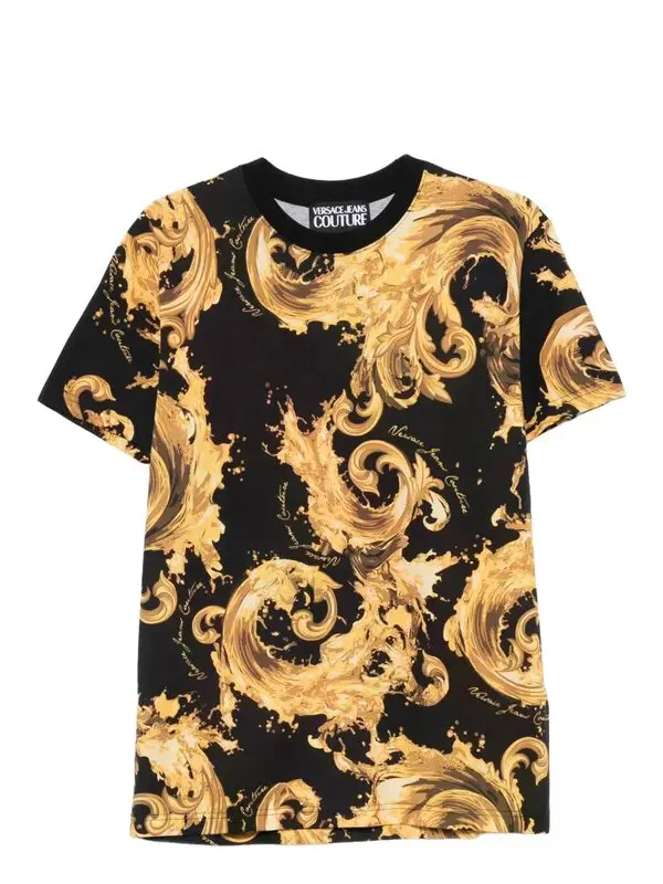 Versace Baroque-print T-shirt - Black