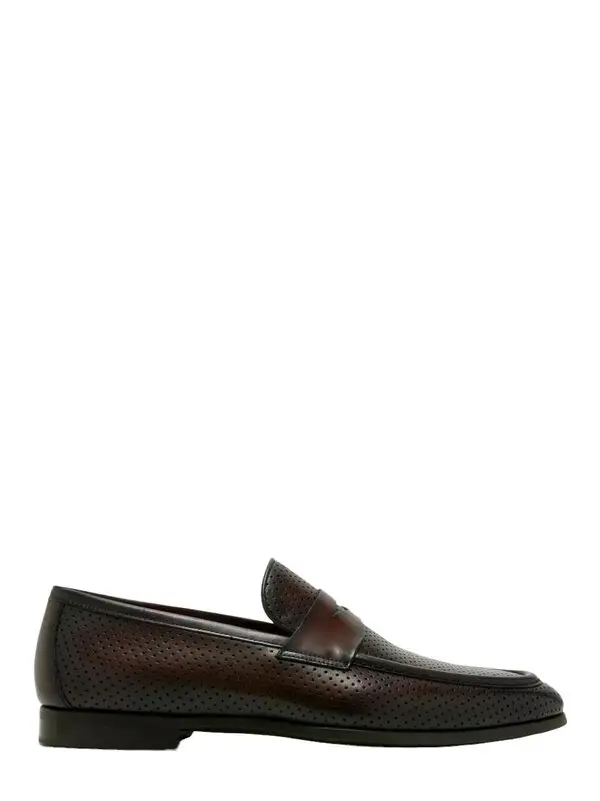 Magnanni Perforated Loafers - Brown