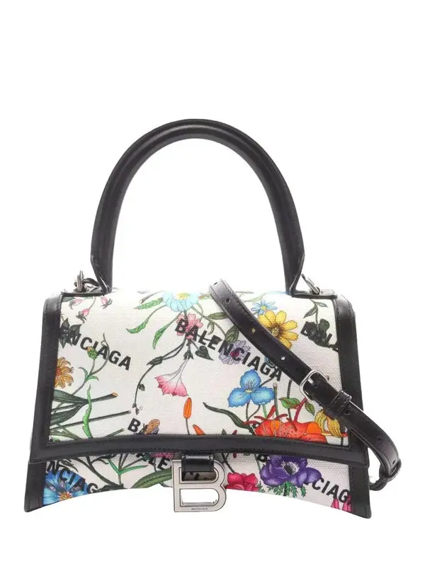 Gucci 2010-2026 X Balenciaga The Hacker Project Flora Hourglass Satchel - White