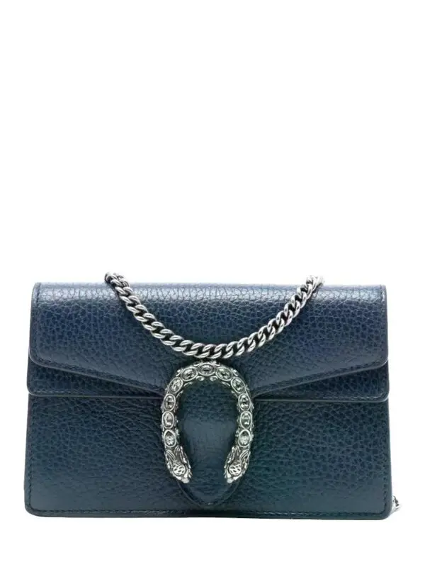 Gucci Mini Leather Dionysus Crossbody Bag - Blue