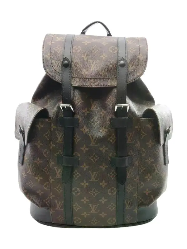 LOUIS VUITTON 2018 Monogram Macassar Christopher Mm Backpack - Brown