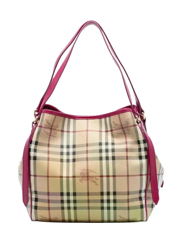 Burberry Small Haymarket Check Canterbury Tote Bag - Brown