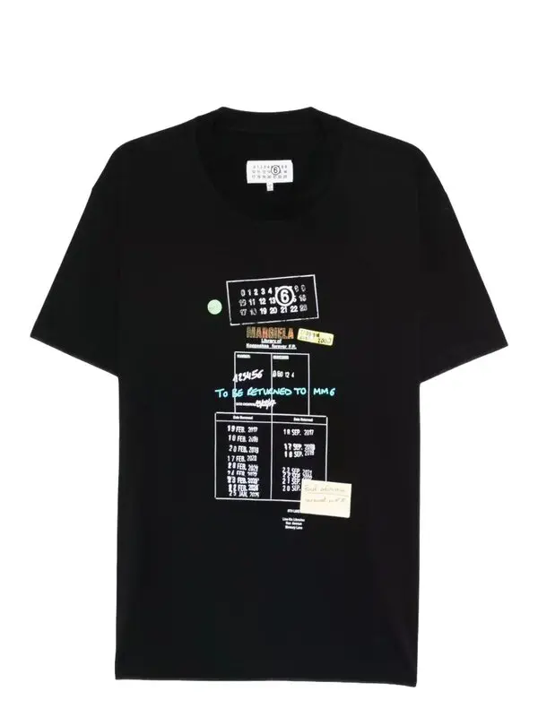 MAISON MARGIELA Graphic Print T-shirt - Black