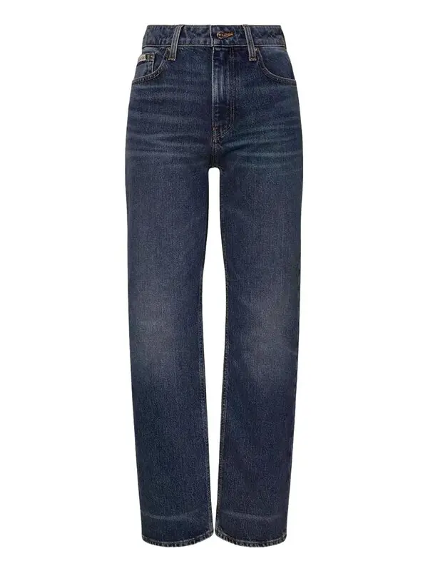 Calvin Klein Logo-patch Jeans - Blue