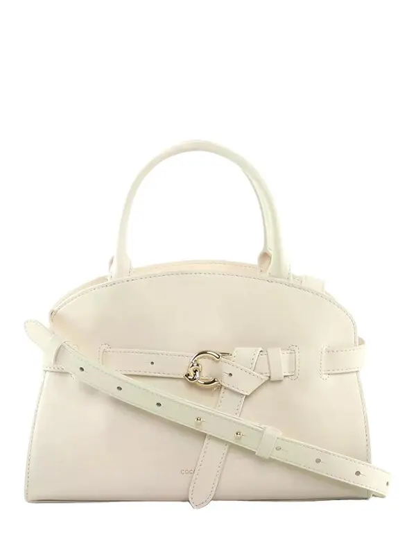 COCCINELLE Small Sabine Leather Tote Bag - White