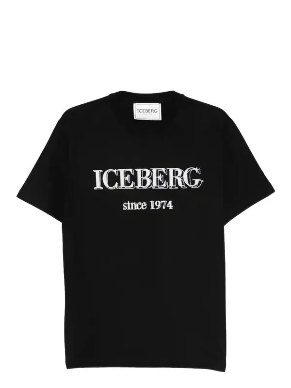 Iceberg Logo T-shirt - Black