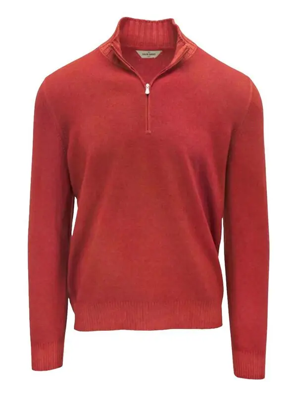 GRAN SASSO Half-zip Sweater - Orange