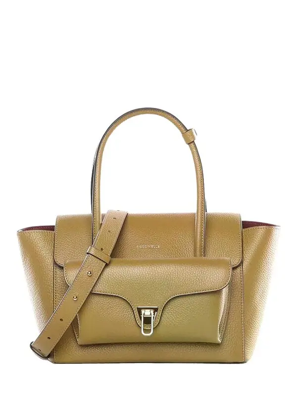 COCCINELLE Medium Tote Bag With Front Pocket - Neutrals