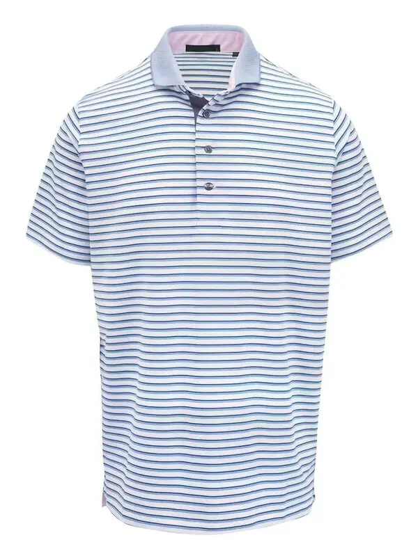 Greyson Pescadero Striped Polo Shirt - Blue