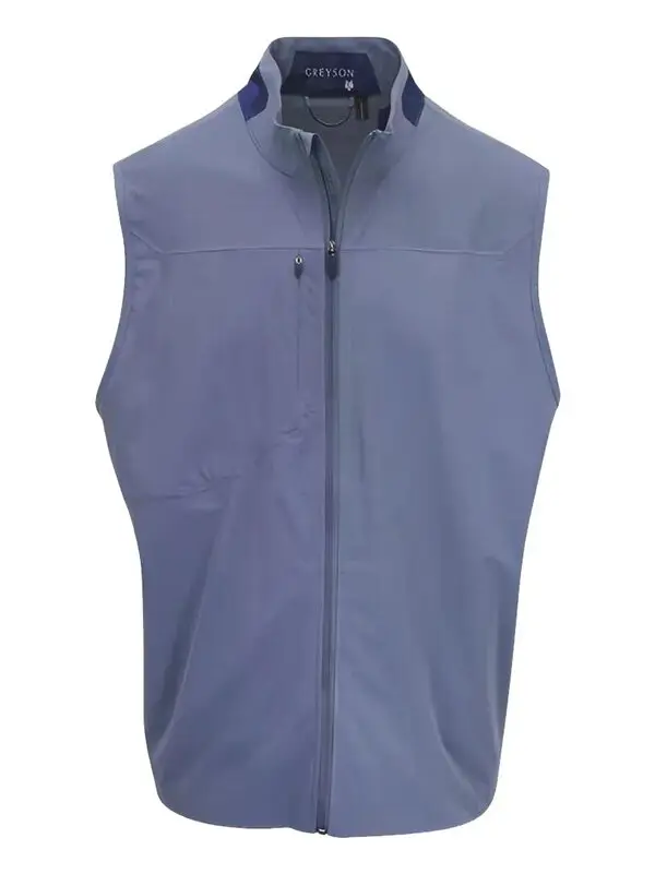 Greyson Zip Sleeveless Jacket - Blue