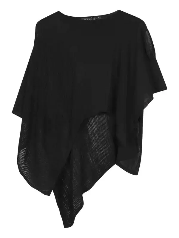 Malloni Knitted Cape - Black