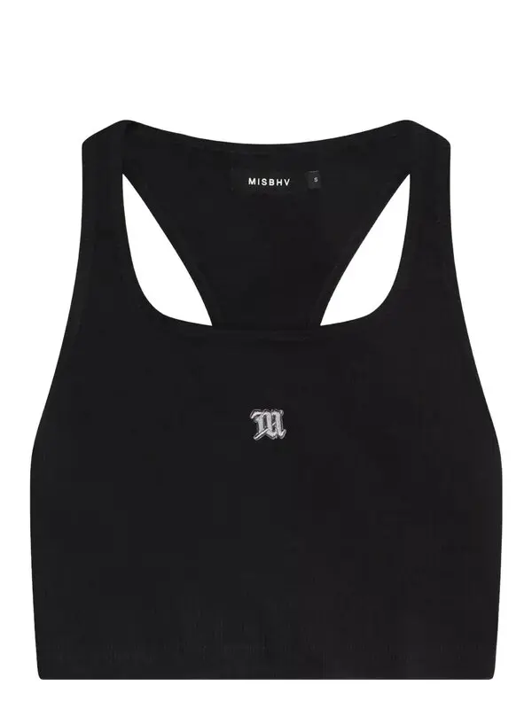MISBHV Cropped Tank Top - Black