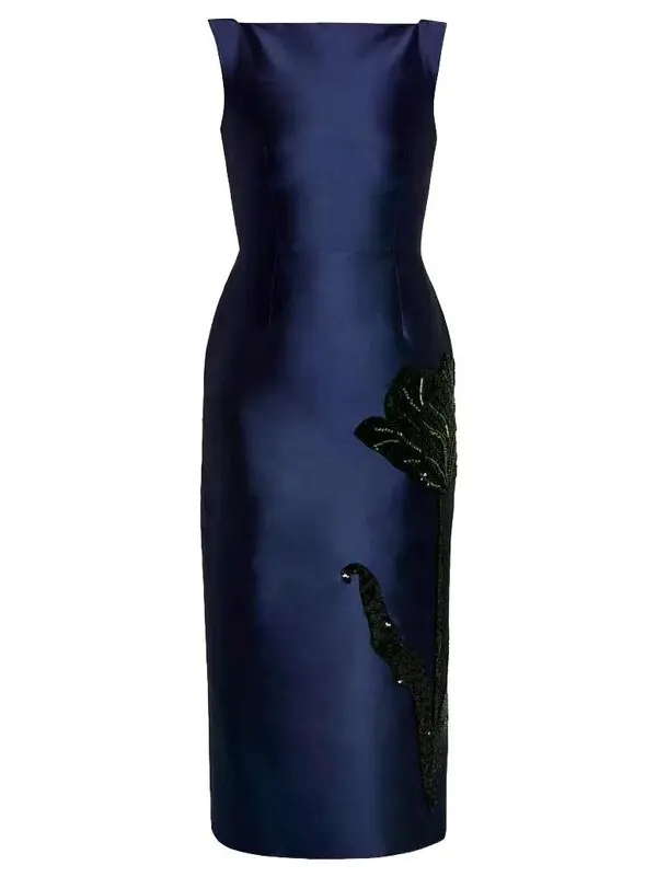 Erdem Sleeveless Sequin-embellished Midi Dress - Blue