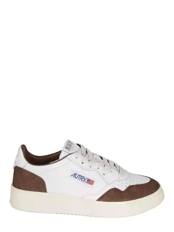 AUTRY Suede Panel Sneakers - White