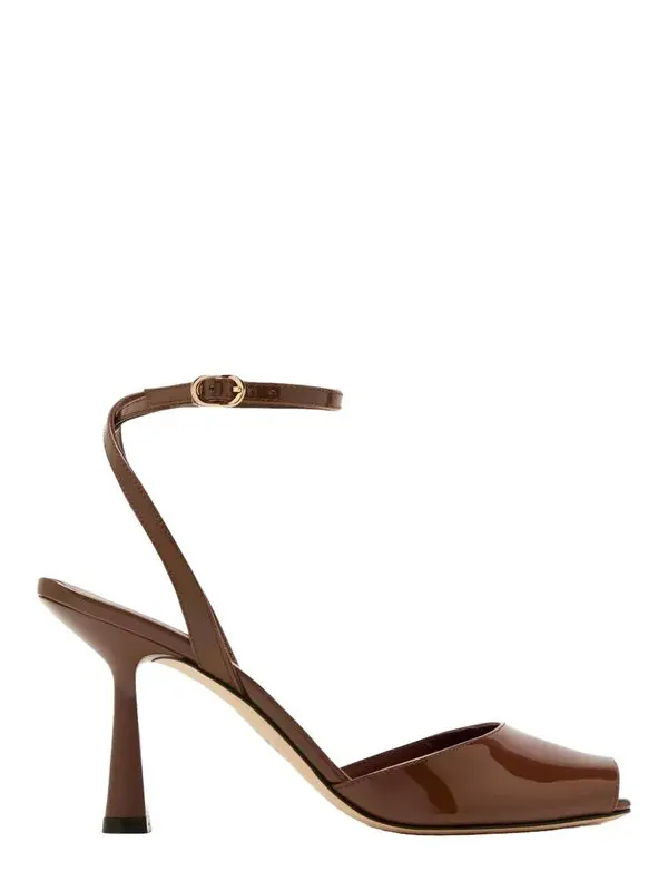 STUART WEITZMAN Ankle-strap Peep-toe Pumps - Brown
