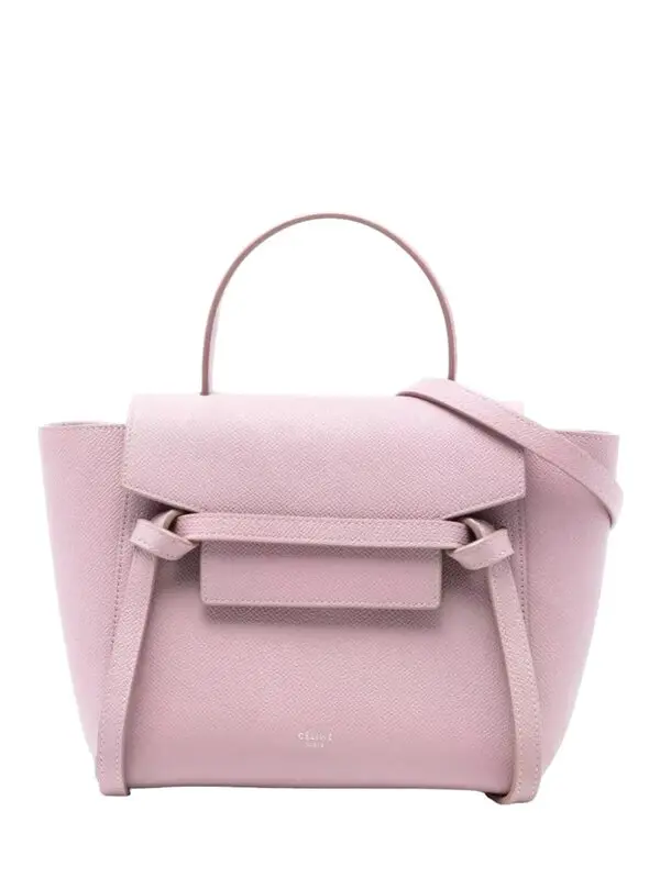 Celine 2018 Nano Grained Calfskin Belt Bag - Pink
