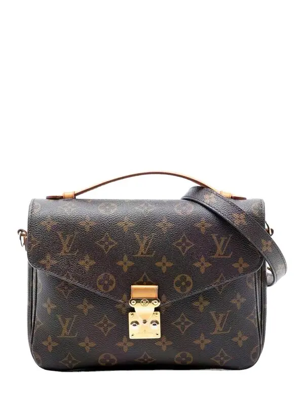 LOUIS VUITTON 2016 Monogram Pochette Metis Satchel - Brown