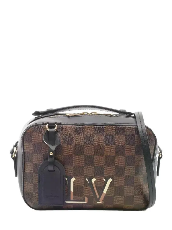 LOUIS VUITTON 2019 Damier Ebene Santa Monica Satchel - Brown