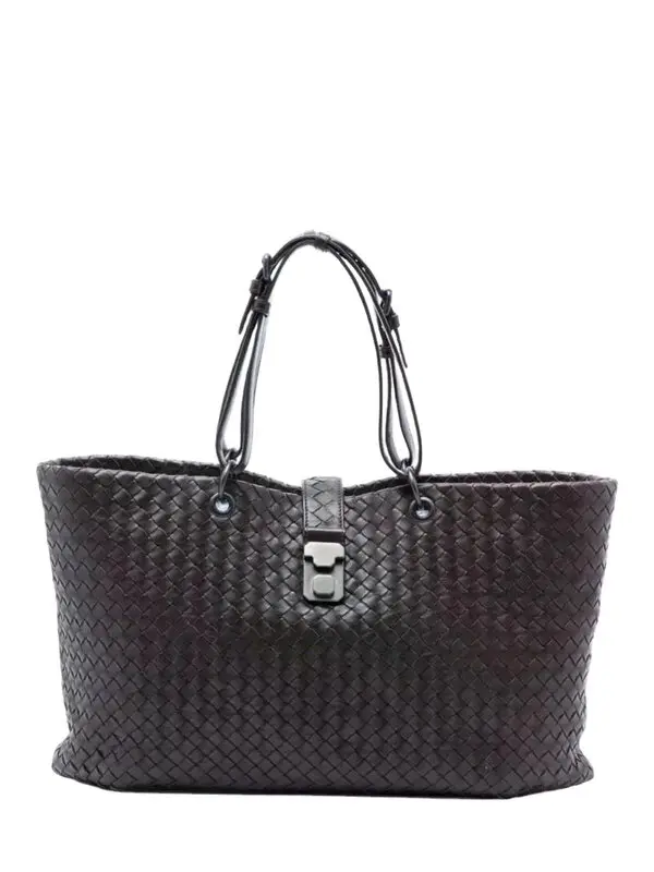 Bottega Veneta 2012-2025 Medium Nappa Intrecciato Capri Tote Bag - Brown