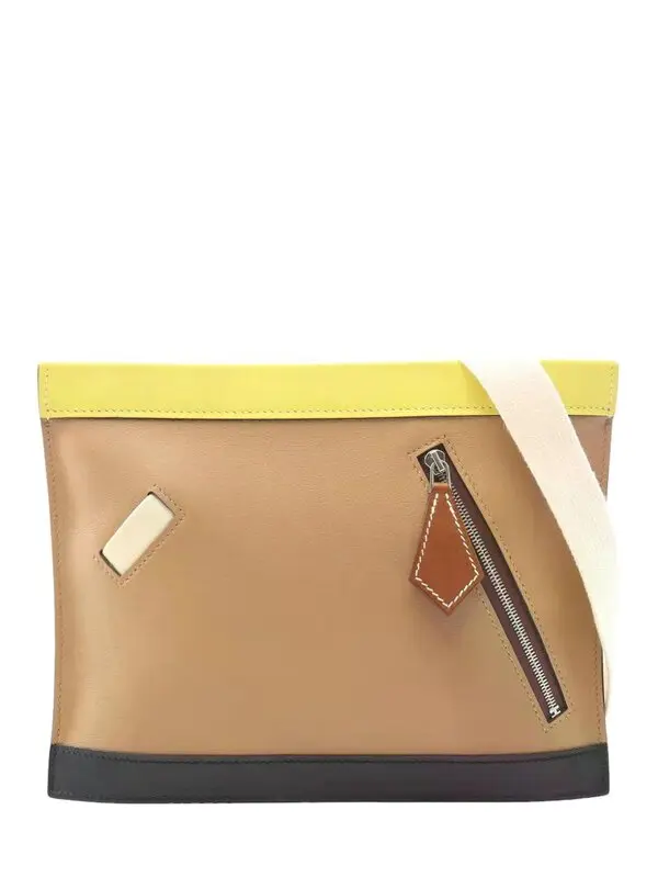 Hermès 2022 Barenia And Swift Colormatic Horizontal Crossbody Bag - Brown