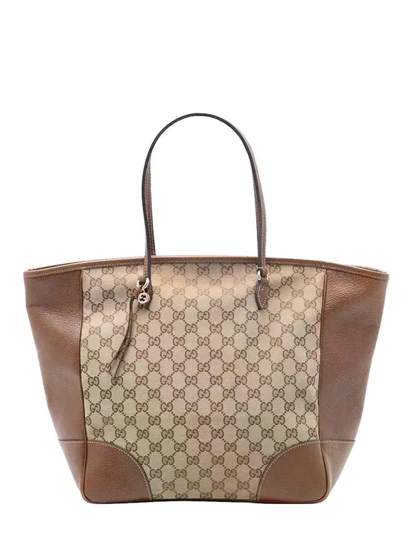 Gucci Gg Canvas Bree Tote - Brown
