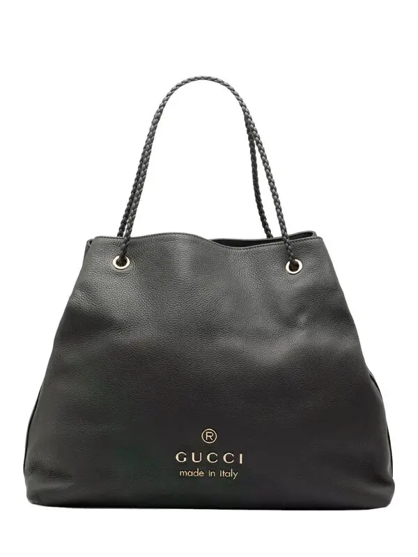 Gucci Leather Gifford Tote Bag - Grey