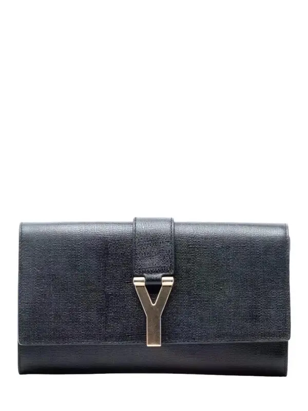 Saint Laurent 2000-2012 Leather Chyc Ligne Clutch - Black