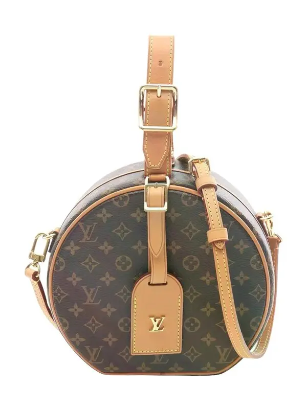 LOUIS VUITTON 2018 Monogram Petite Boite Chapeau Satchel - Brown
