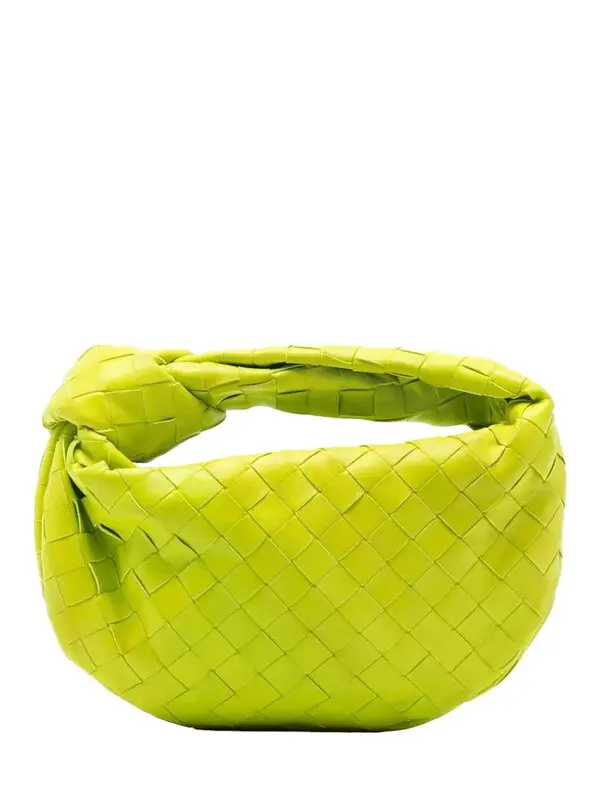 Bottega Veneta Mini Nappa Intrecciato Jodie Hobo Bag - Green