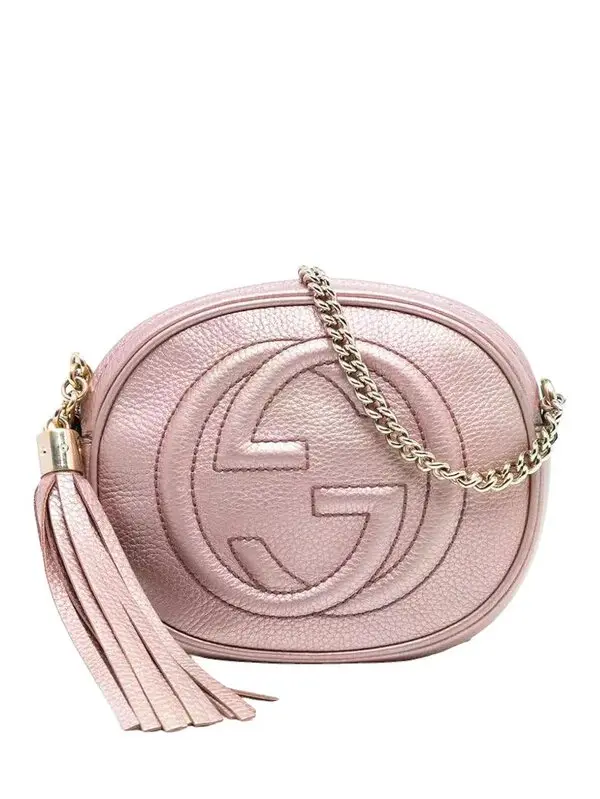 Gucci Mini Soho Chain Crossbody Bag - Pink