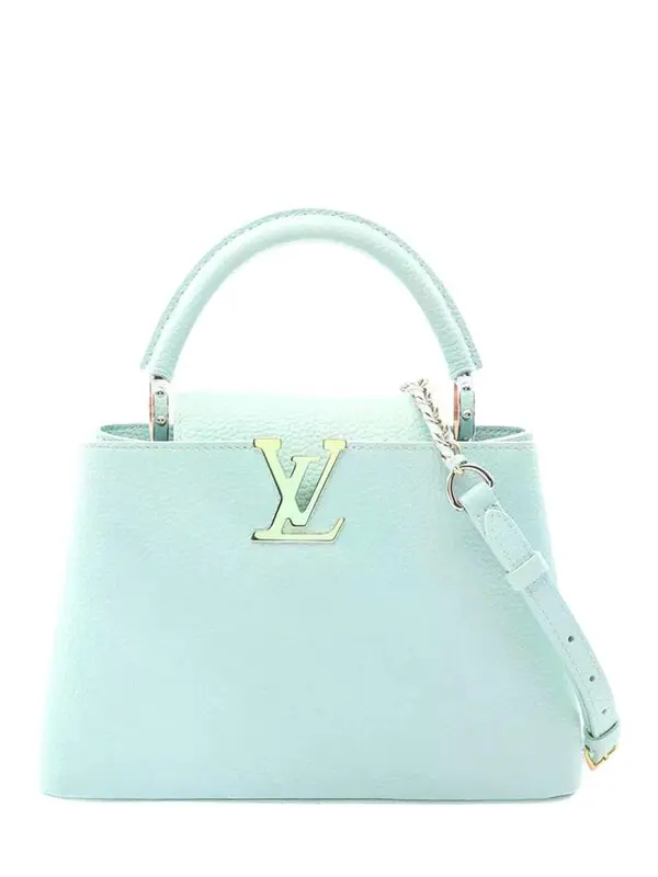 LOUIS VUITTON 2021-2025 Taurillon Capucines Bb Satchel - Blue