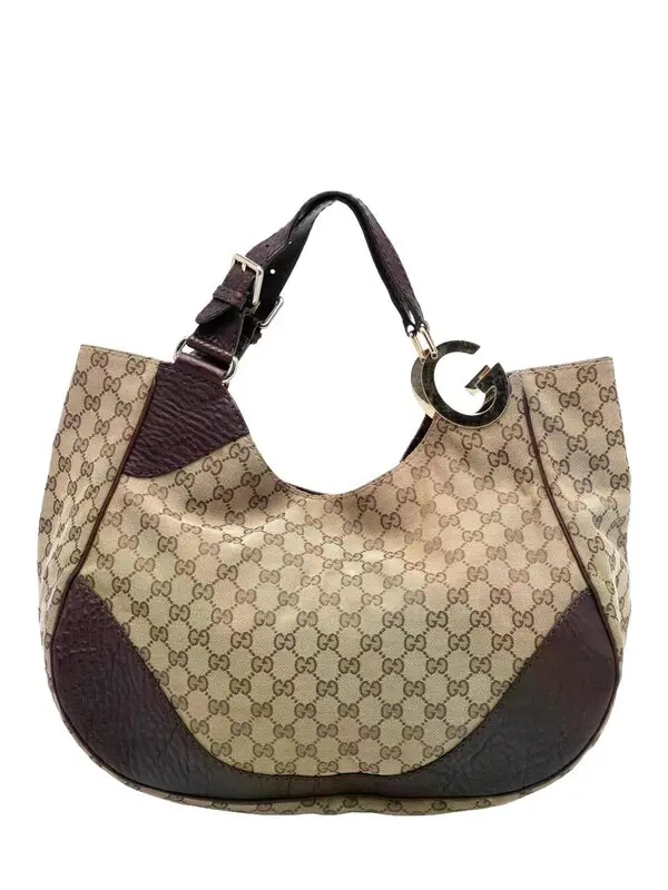 Gucci Gg Canvas Charlotte Tote Bag - Brown