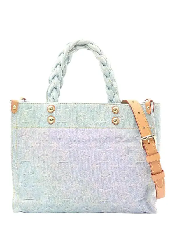 LOUIS VUITTON 2021-2026 Monogram Denim Let Go Satchel - Blue