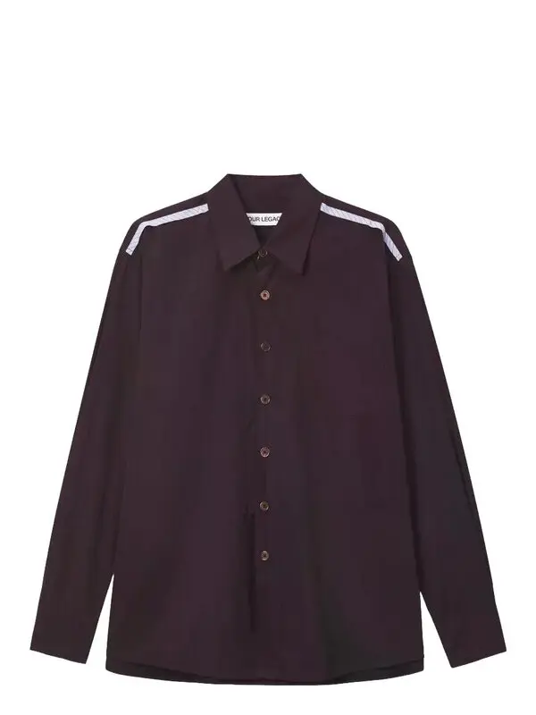 Our Legacy Pocket Striped Shirt - Brown